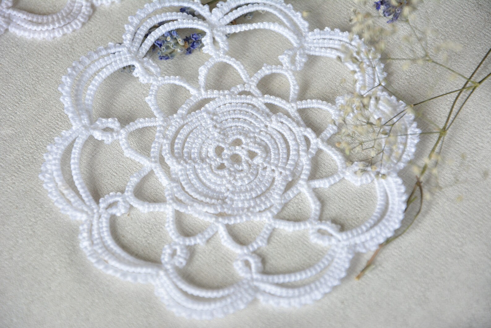 Set of Doilies Tea Set Lace Doily Set Tea Gift Set Mini Doilies ...