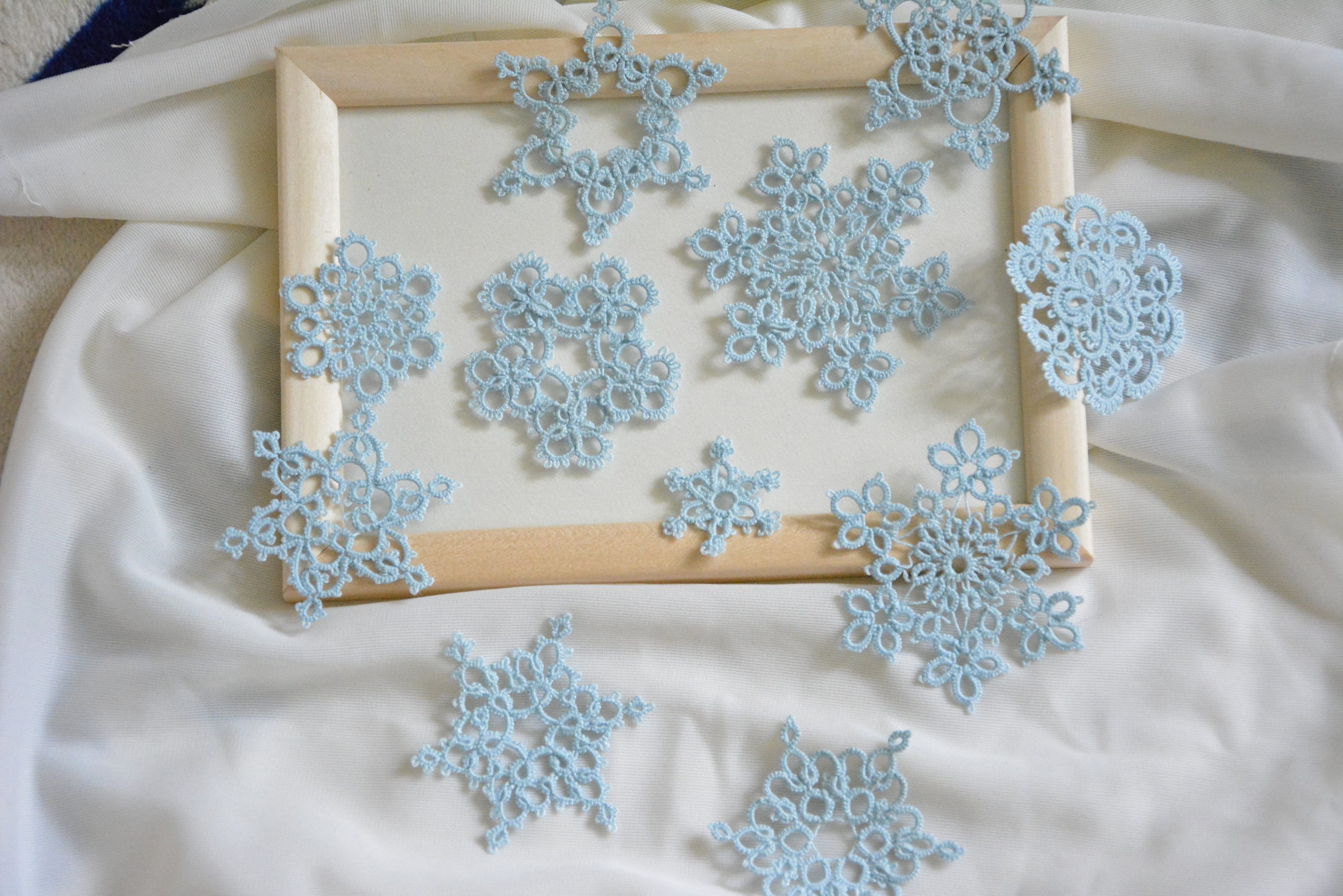 Lace Snowflakes Christmas Tree Decoration Tatted Snowflake - Etsy