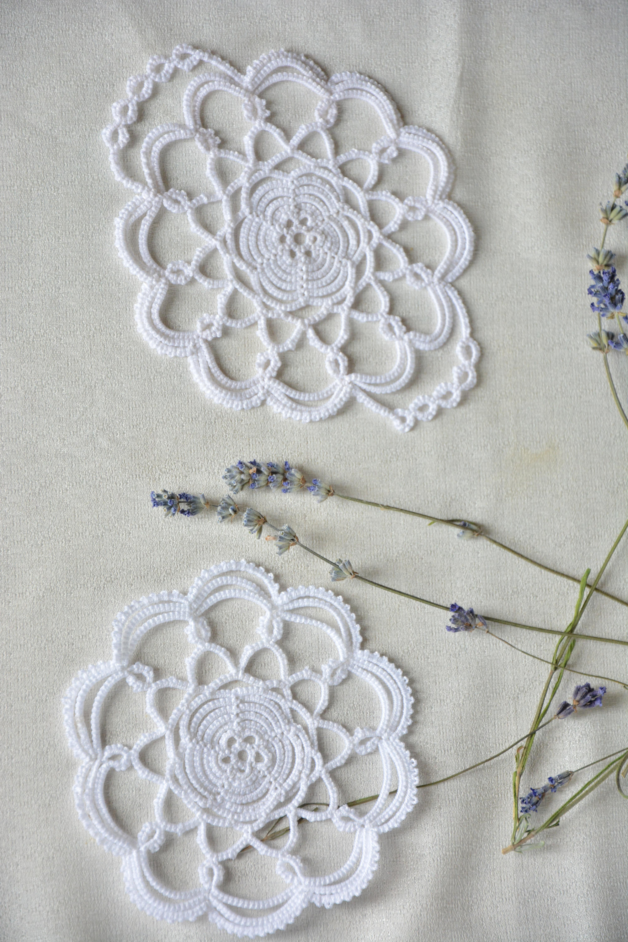 Set of Doilies Tea Set Lace Doily Set Tea Gift Set Mini Doilies ...