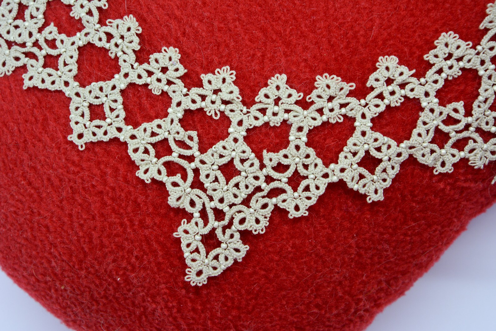 Tatted Lace Unique Artisan Collar Necklace Victorian - Etsy