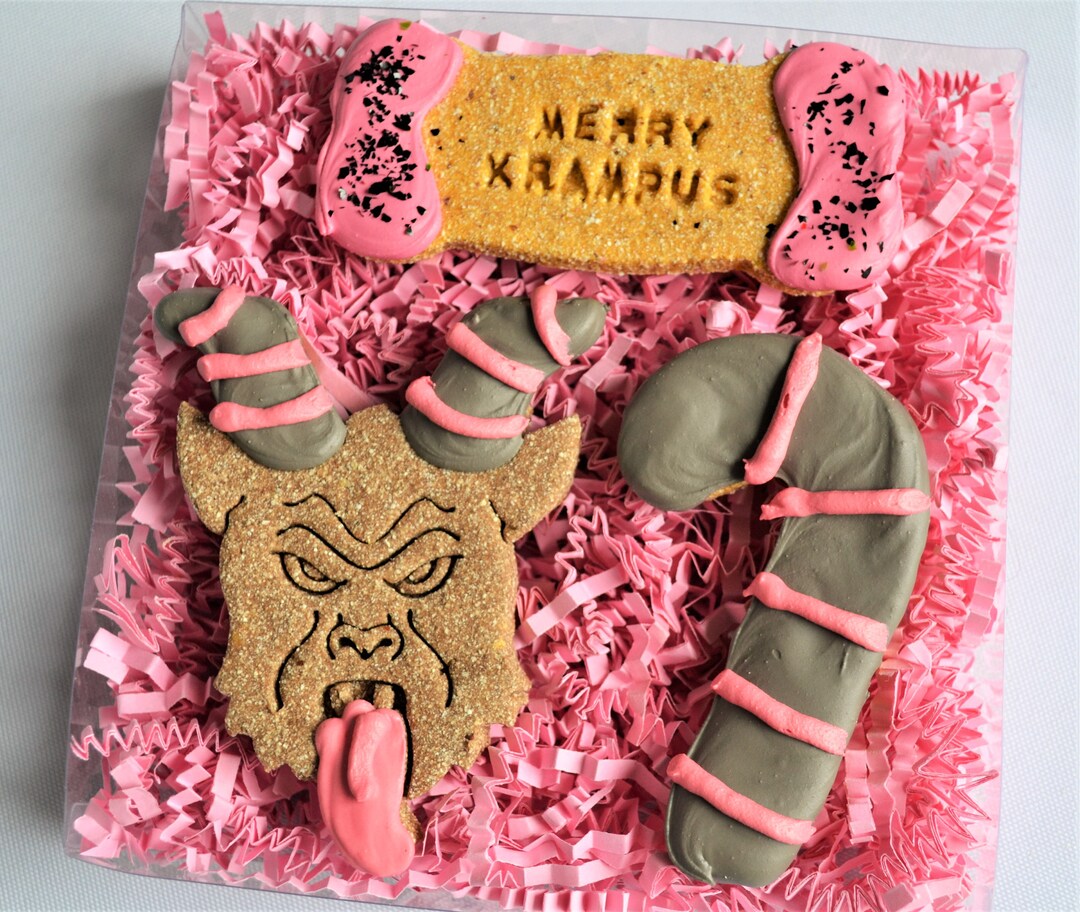 Krampus Gourmet Cookie Box /christmas Gift for Dog /christmas Cookies ...