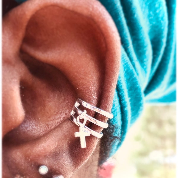 Cross Ear Cuff - Etsy