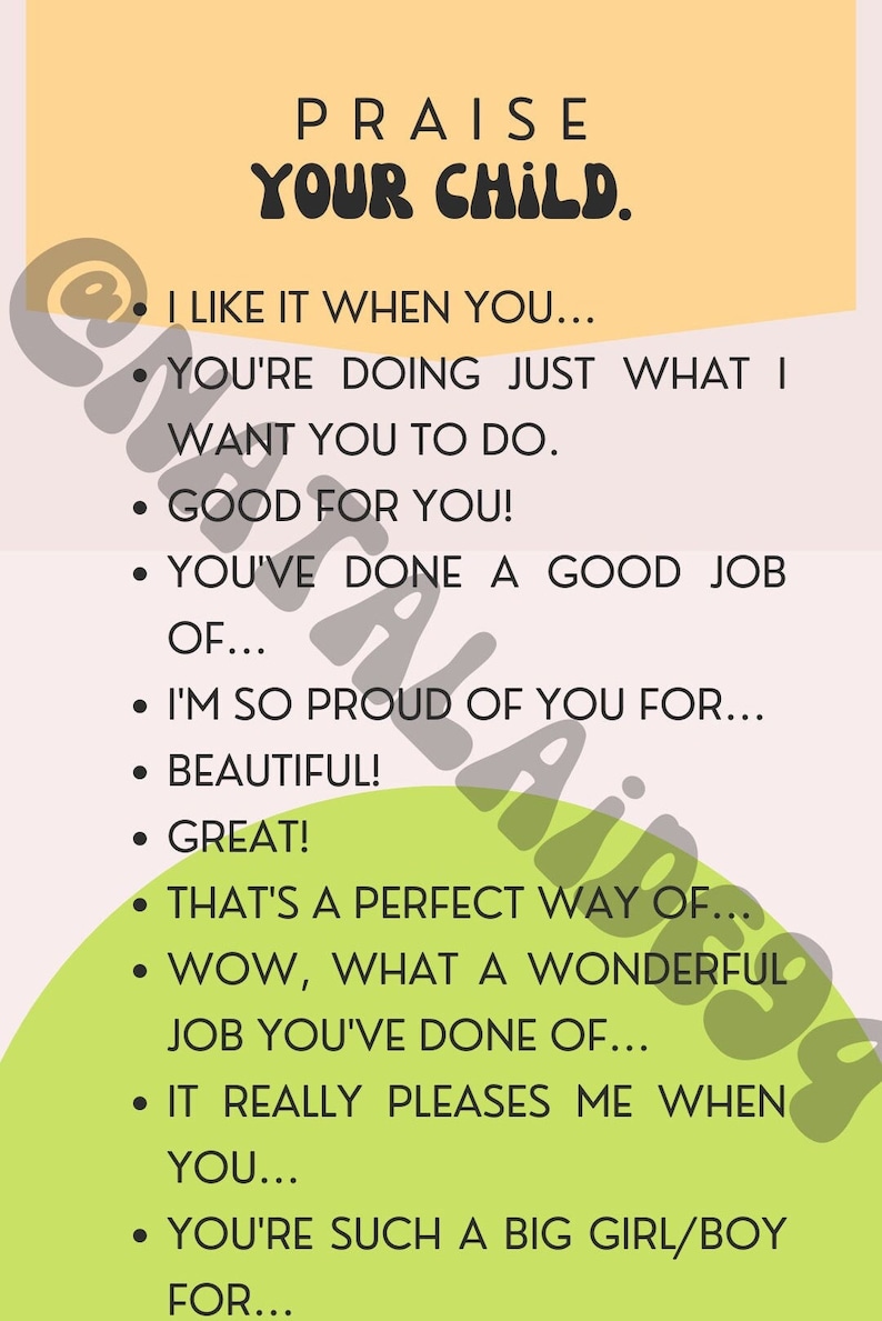 Praise Your Child - Etsy