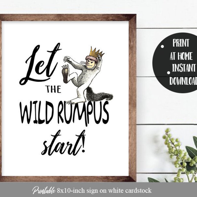 Let the Wild Rumpus - Etsy