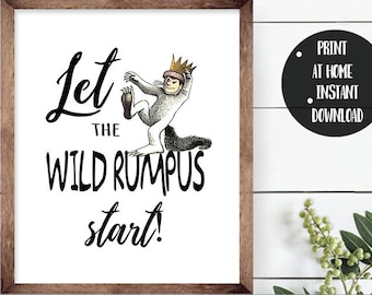 Let the Wild Rumpus - Etsy
