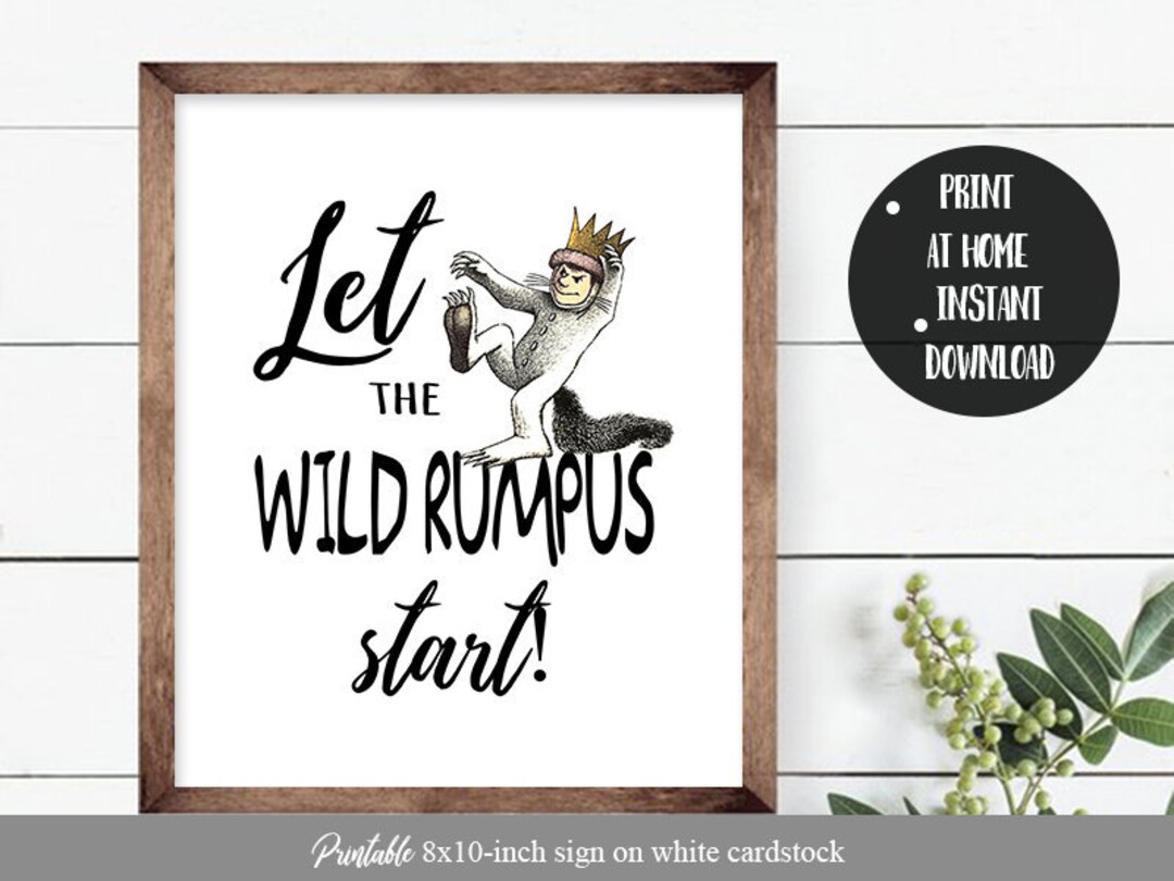 Where the Wild Things Are / Party Supplies / Let the Wild Rumpus Start ...