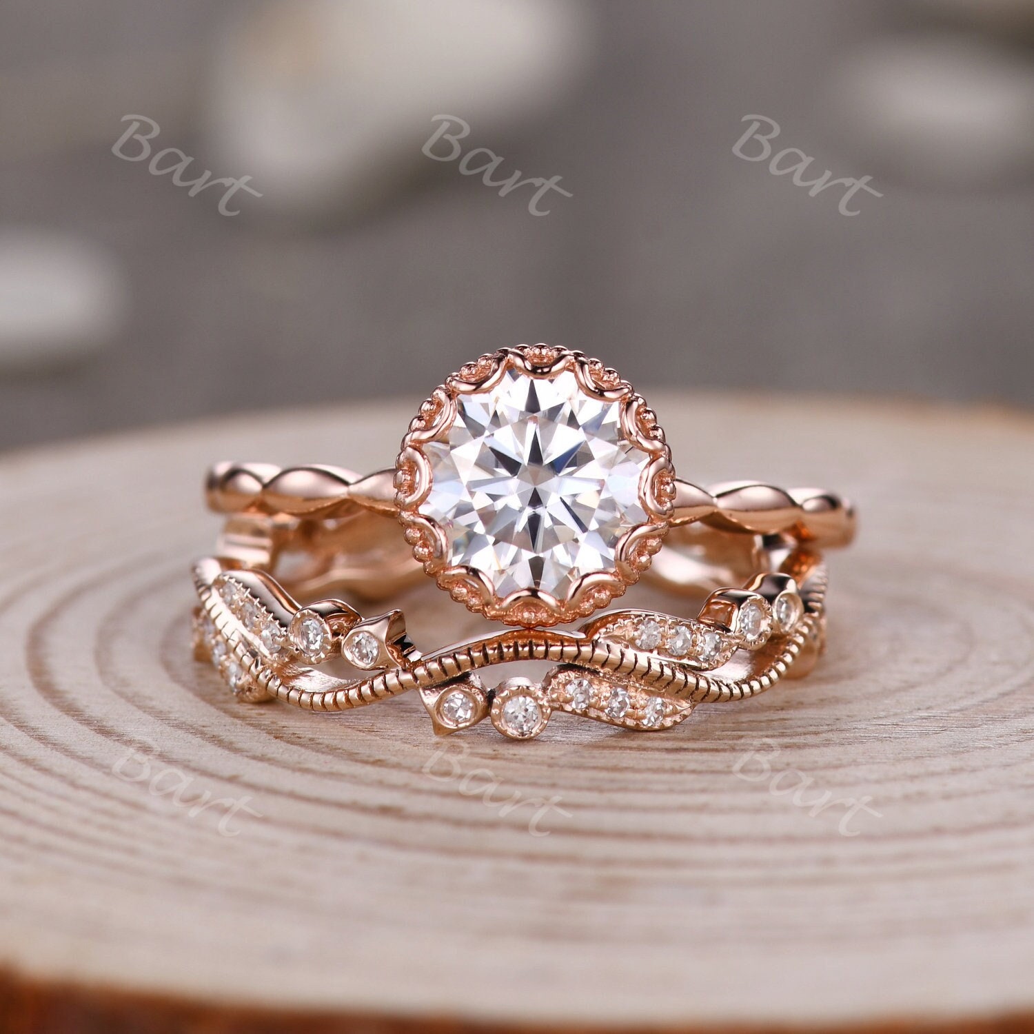 Moissanite rings wedding rings store