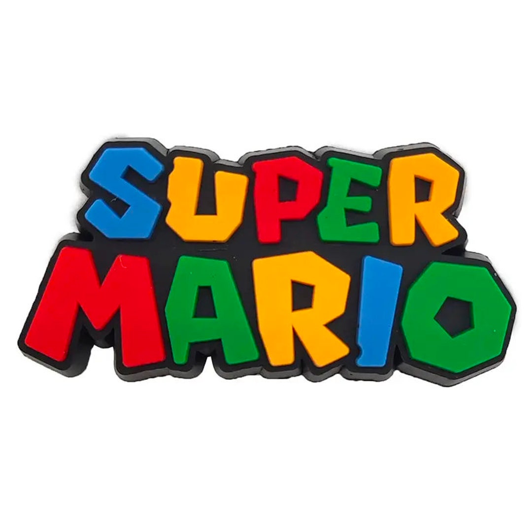 Super Mario Bros Logo Shoe Charm - Etsy
