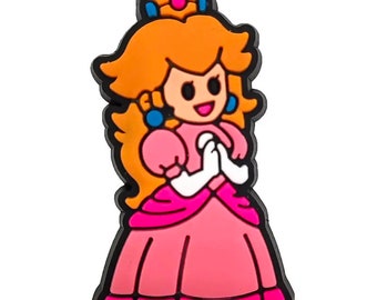 Super Mario Bros Movie Croc Charms-luigi-princess Peach-mario Kart Croc ...