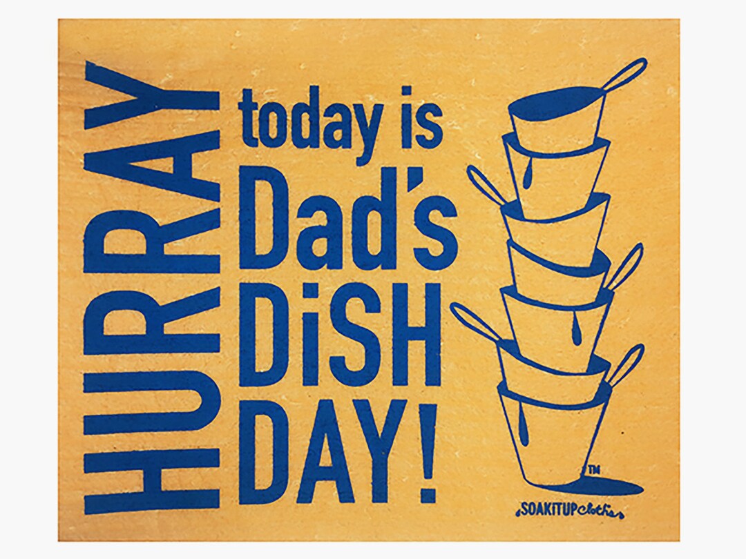 Hurray, hoy es el Día del Plato de papá Magic Swedish Dishcloth - Etsy ...