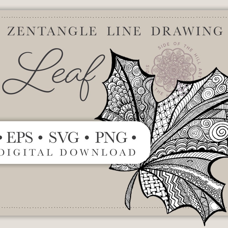 Maple Leaf Line Art - Etsy