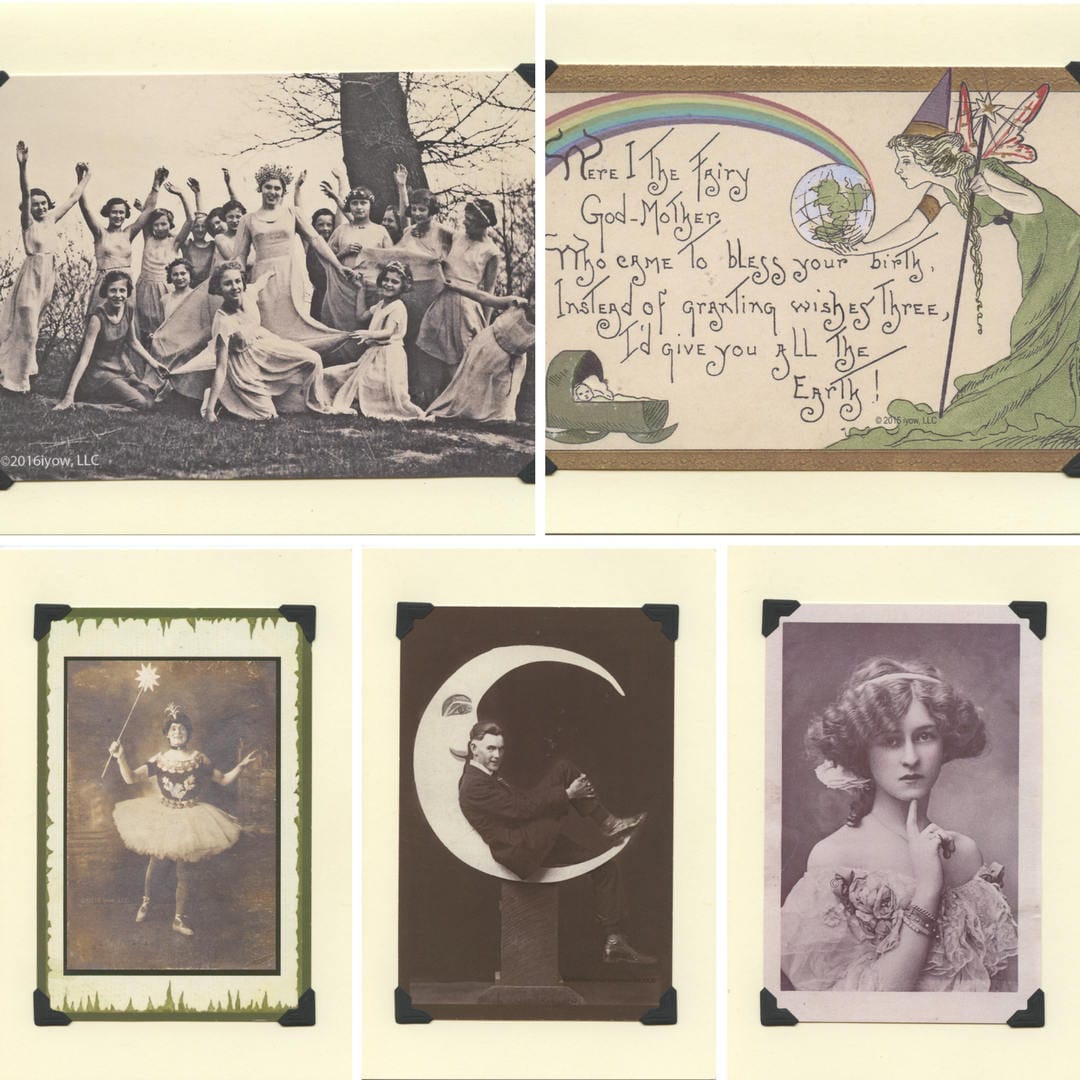 Fairies & Magic Pack Vintage LGBTQ Cards Queen Mab, Fairy Godmother ...