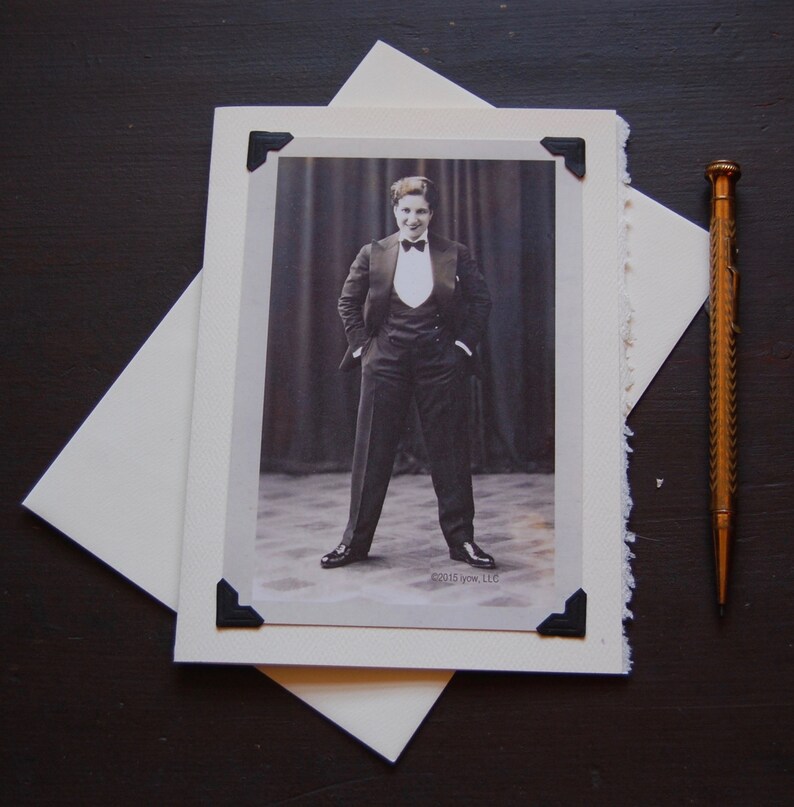 Formal Dress: Vintage LGBTQ+ Card - Vintage Trans Man, Crossdressing ...