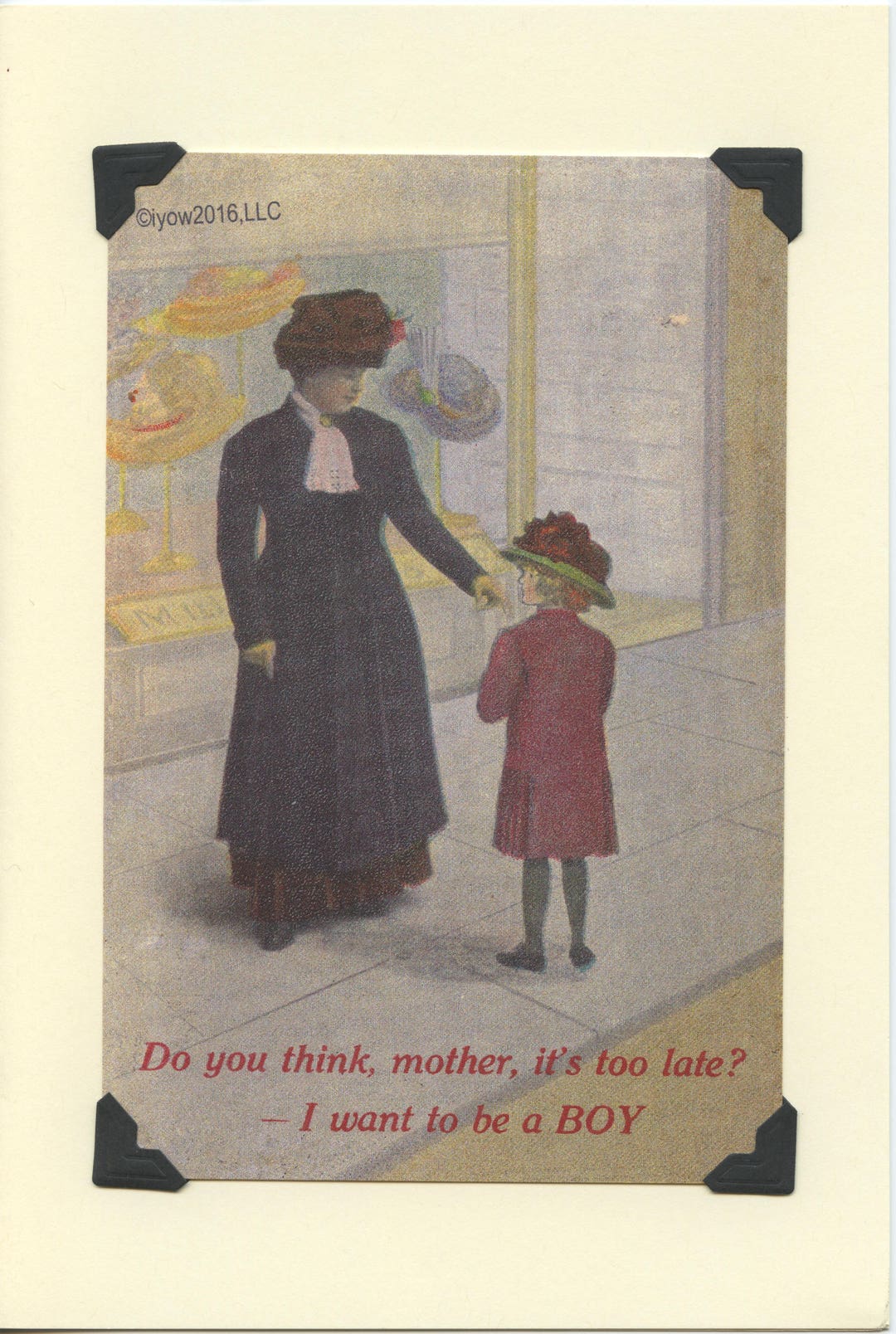 I Want to Be A Boy: Vintage LGBTQ+ Card - Genderbending Kids, Antique ...