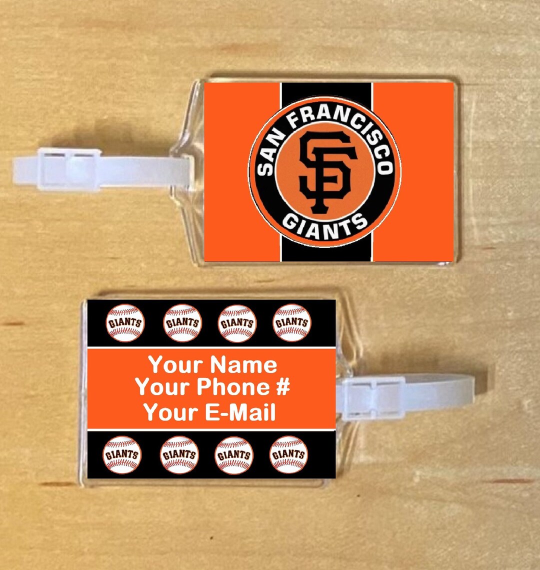 San Francisco Giants MLB ID Luggage Tags, Personalized Custom Bag Tag ...