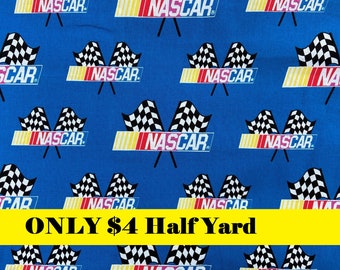 Checkered Flag Cotton Fabric | Etsy
