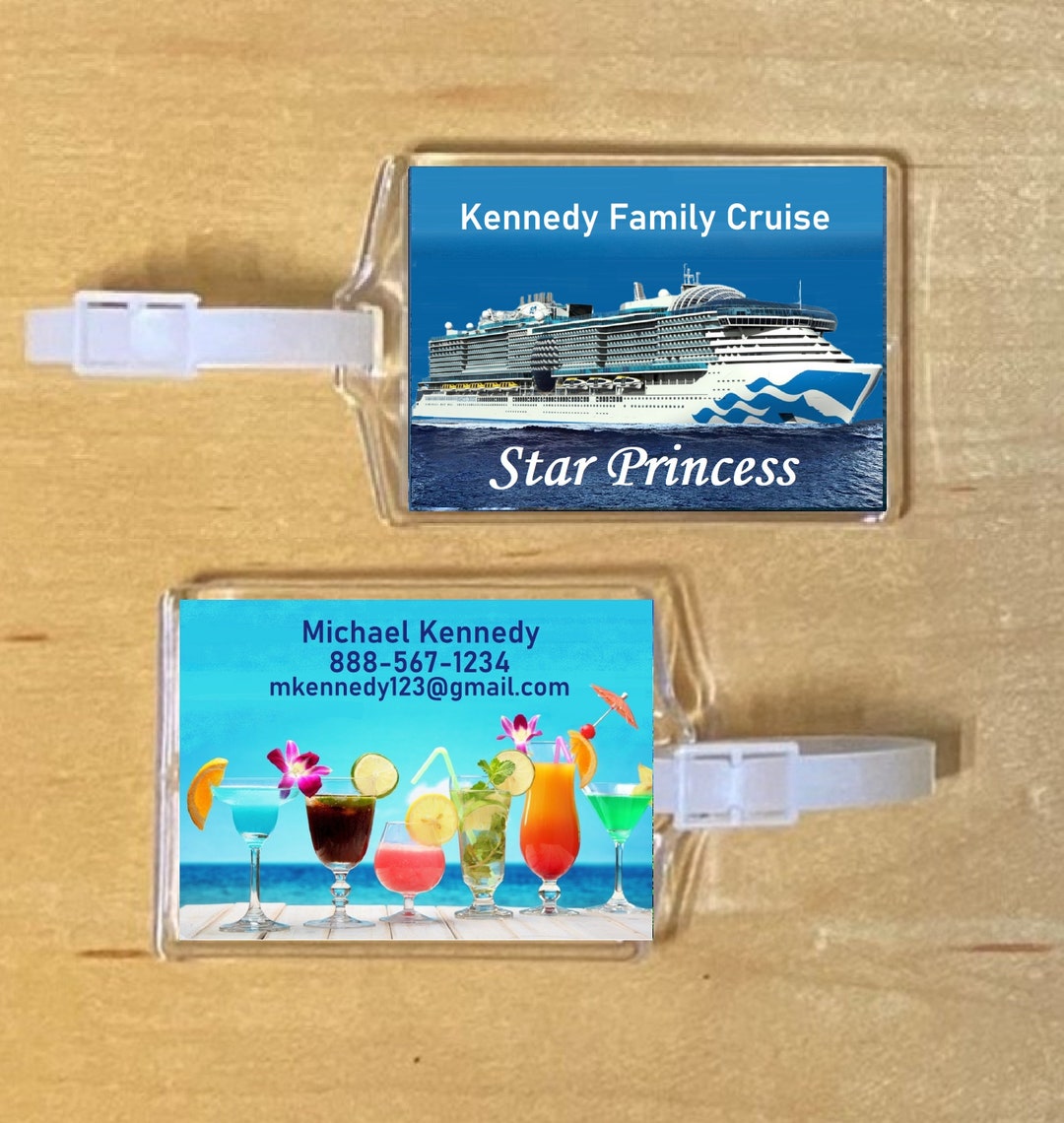 Princess Cruise Lines Personalized Cruise ID Luggage Tags, Unique ...