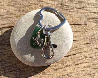 Sea Glass Keychain - Etsy