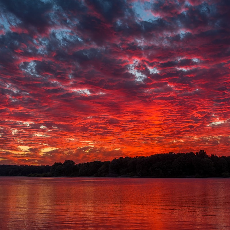 Red Sunset - Etsy