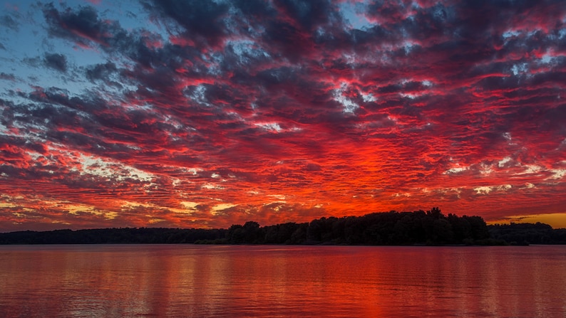 Digital Download: Red Sunset Photo - Etsy