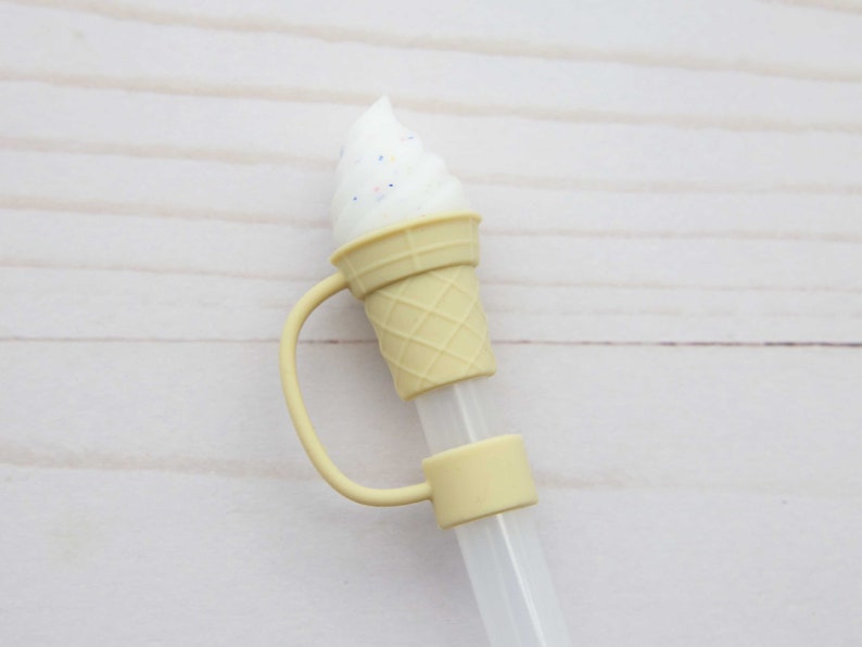 Ice Cream Stanley Straw Topper Water Bottle Tumbler Accessories Cover ...