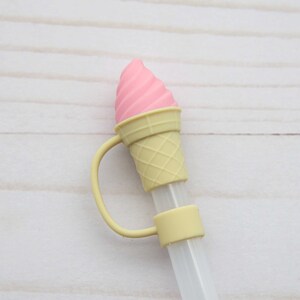Ice Cream Stanley Straw Topper Water Bottle Tumbler Accessories Cover ...