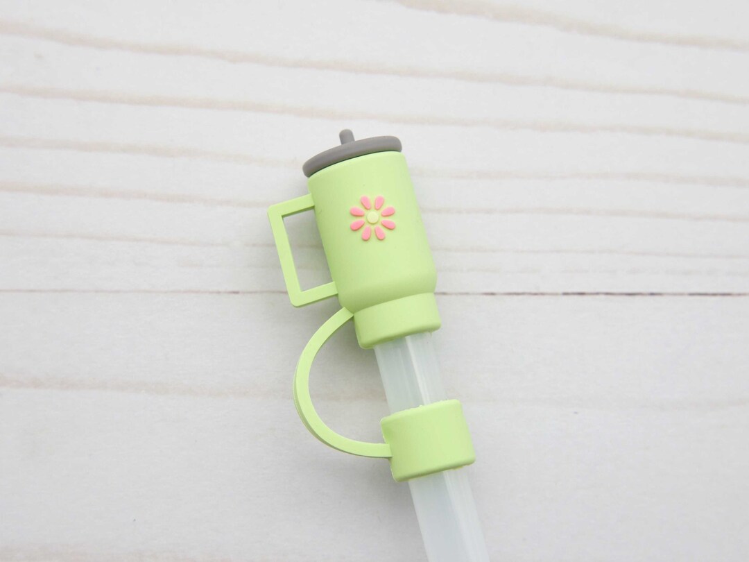 Light Green Daisy Stanley Straw Topper Water Bottle Tumbler Accessories ...