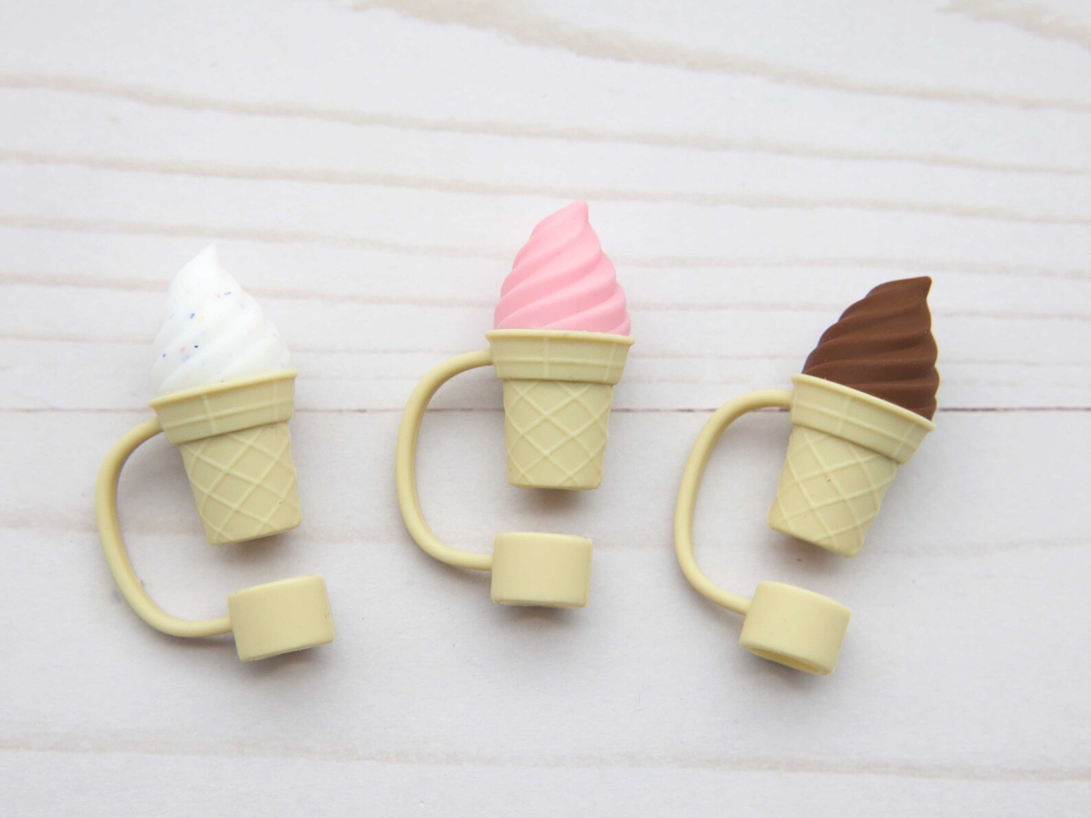 Ice Cream Stanley Straw Topper Water Bottle Tumbler Accessories Cover ...