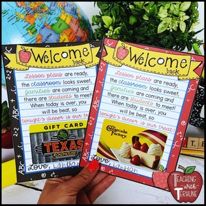 Back to School Teacher Gift Open House Teacher Gift First - Etsy