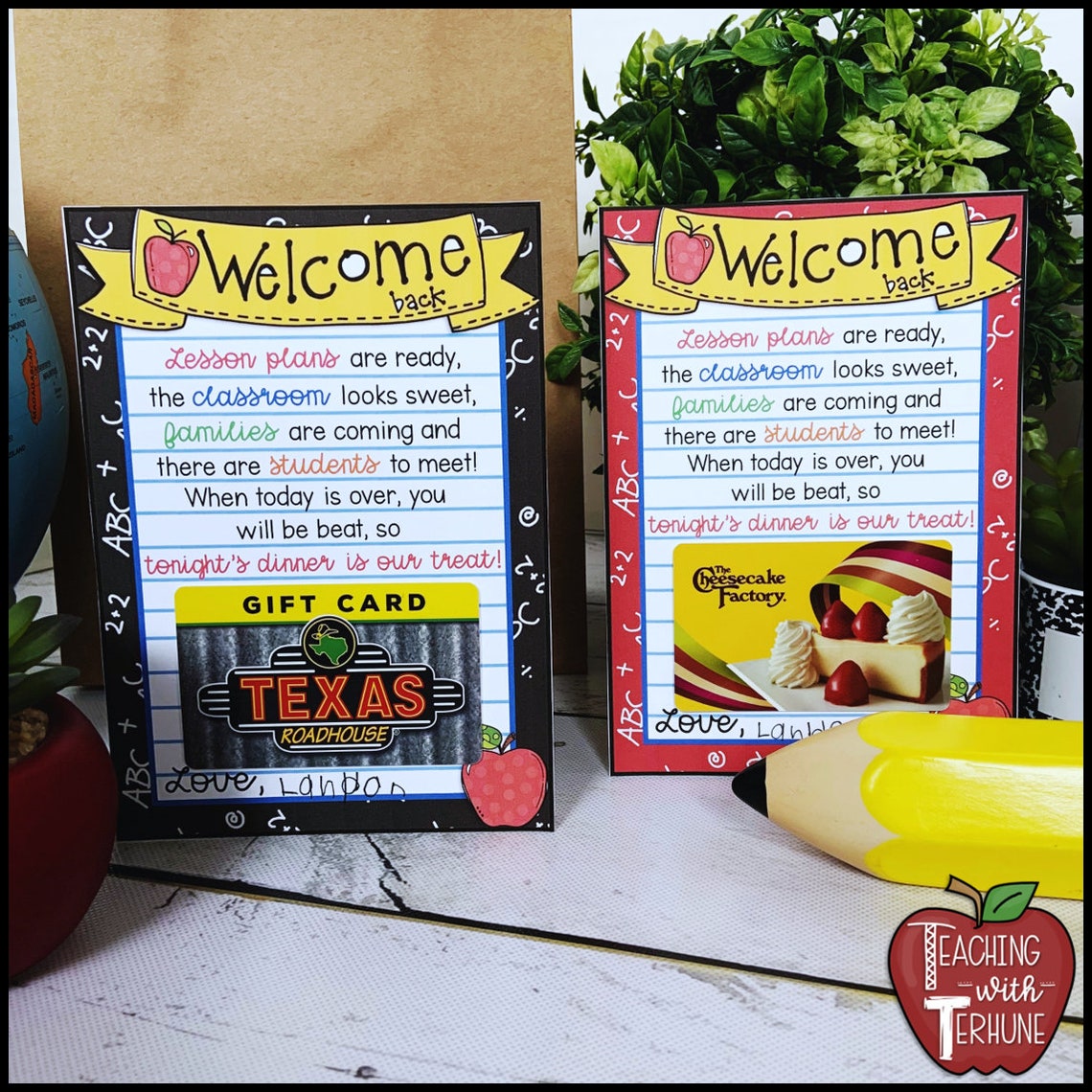 Back to School Teacher Gift Open House Teacher Gift First - Etsy