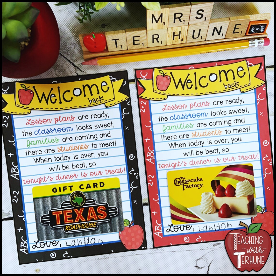 Back to School Teacher Gift Open House Teacher Gift First - Etsy