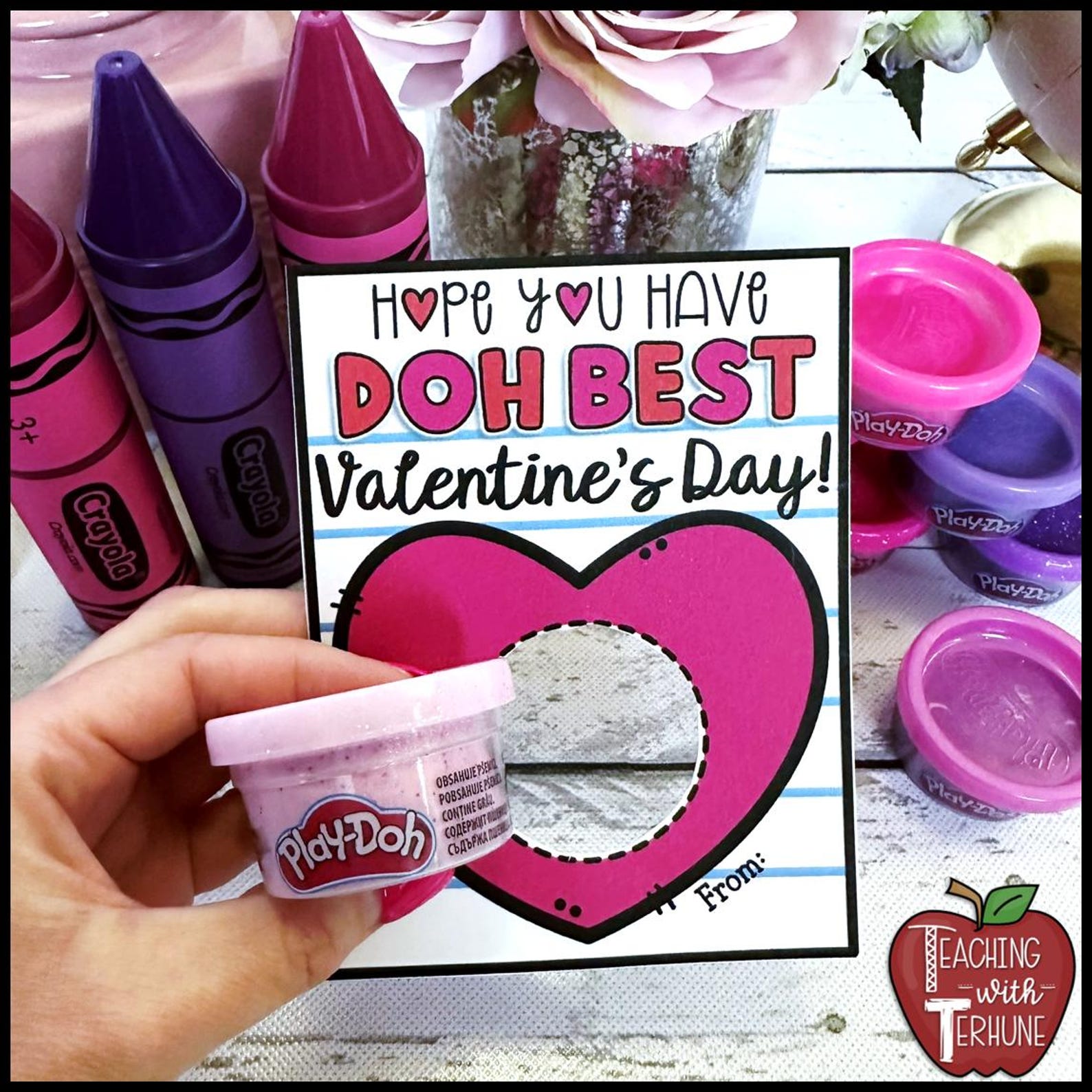 Valentine’s Day Play-doh Gift Tags for a Student Gift - Etsy