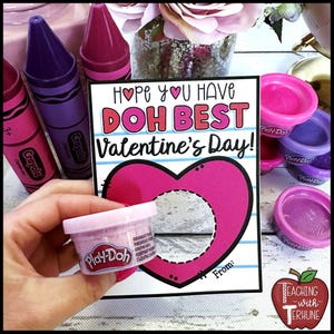 Valentine’s Day Play-doh Gift Tags for a Student Gift - Etsy