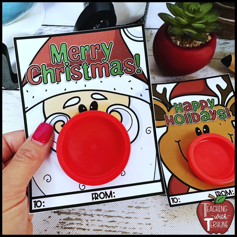 Play-doh Christmas Gift Tags – Student Holiday Cards (PDF) - Etsy