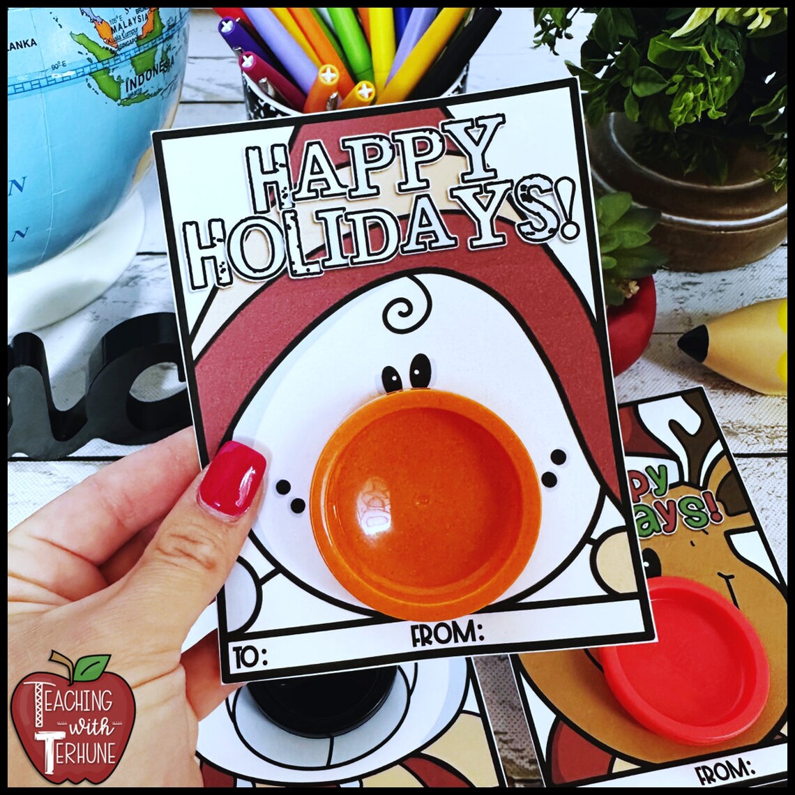 Christmas Gift Tags to Pair With Play-doh for Student - Etsy