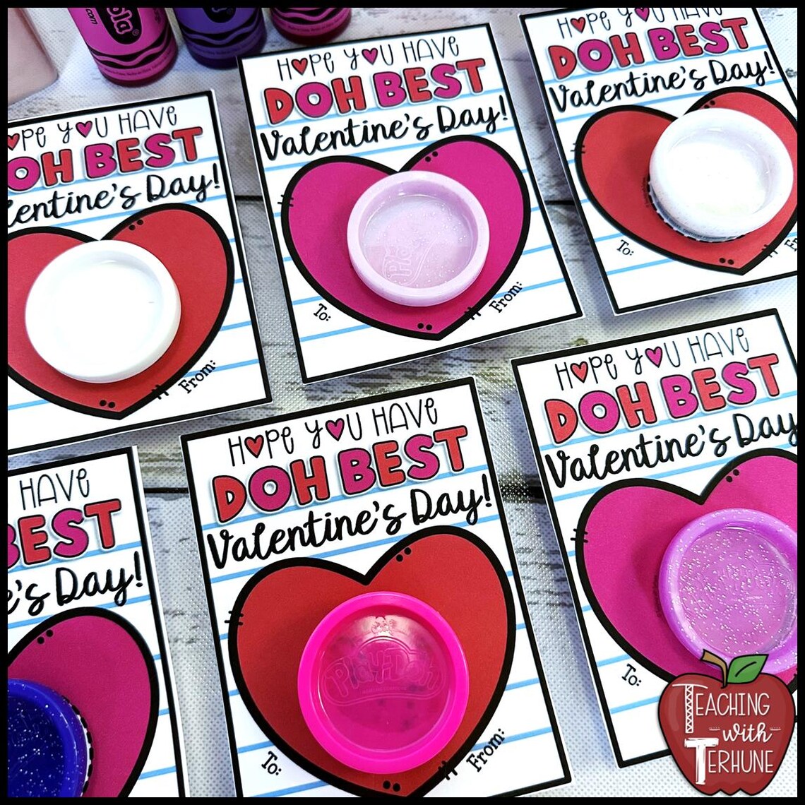 Valentine’s Day Play-doh Gift Tags for a Student Gift - Etsy