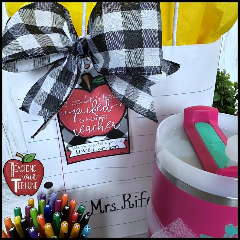 Teacher Appreciation Gift Tag - Etsy