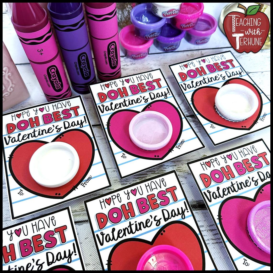 Valentine’s Day Play-doh Gift Tags for a Student Gift - Etsy