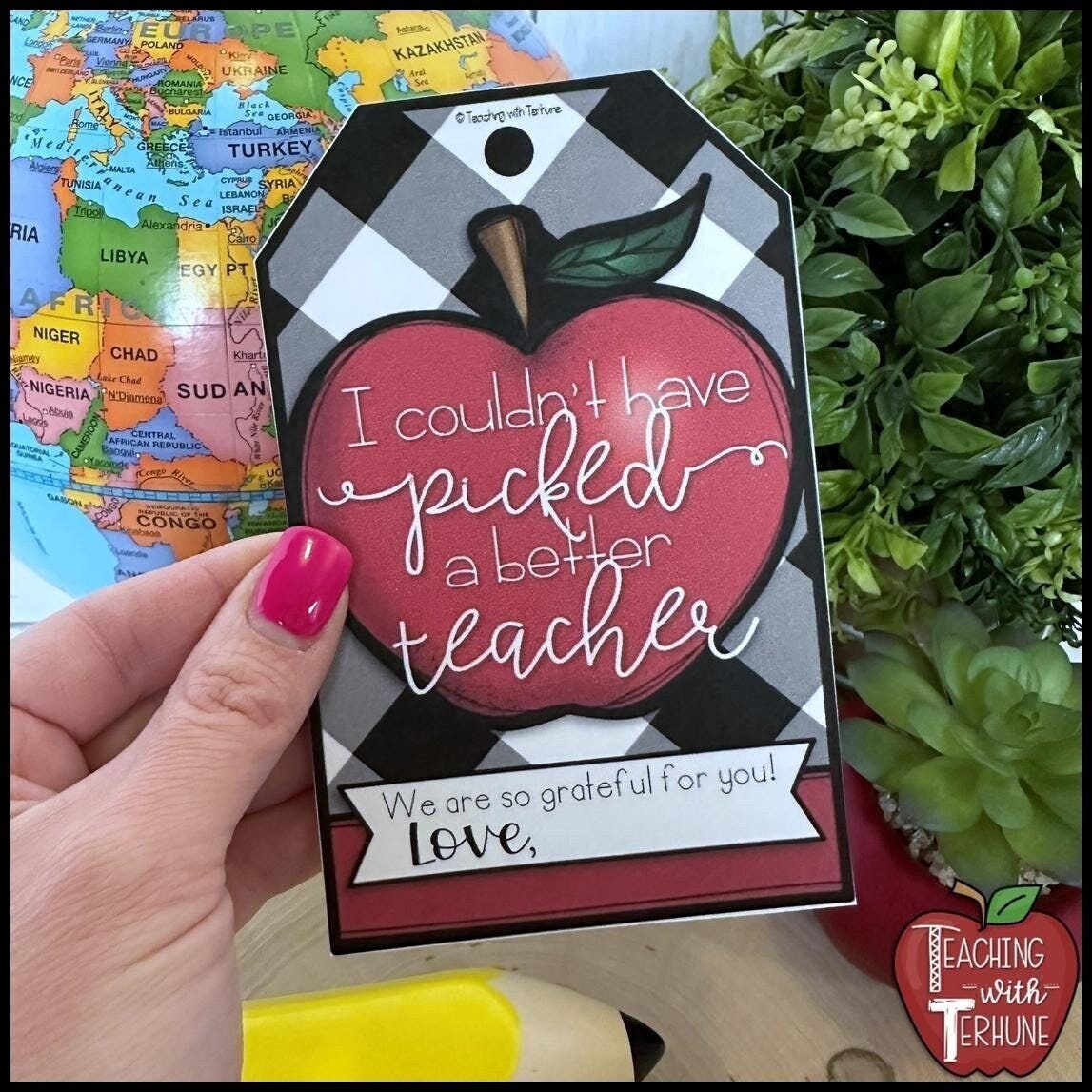 Teacher Appreciation Gift Tag - Etsy