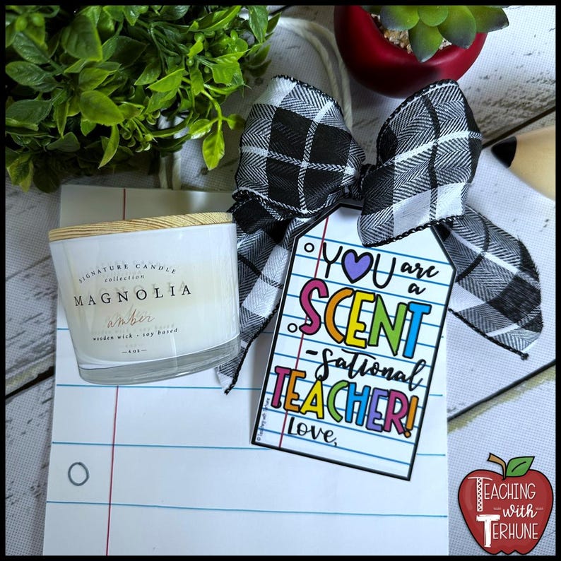 Scent-sational Teacher Gift Tag Printable for Teacher Appreciation or ...