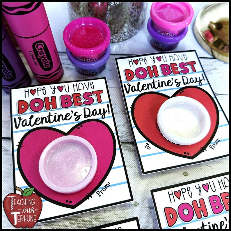 Valentine’s Day Play-doh Gift Tags for a Student Gift - Etsy