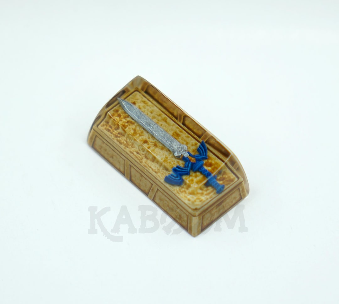 The Resurrected Master Sword Handmade Backspace Artisan Keycap for ...