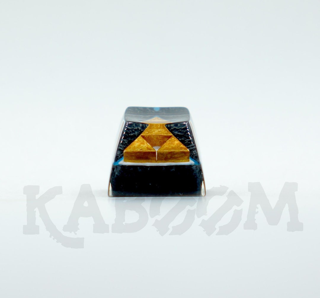 The Golden Triforce Handmade Resin Artisan Keycap for Mechanical Gaming ...