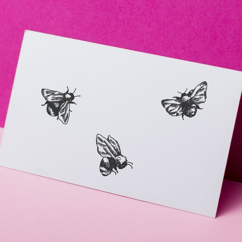 Bee Rubber Stamp - Etsy