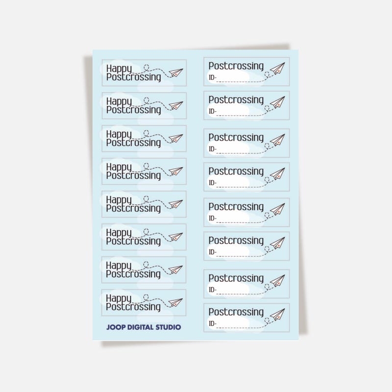 Postcrossing Sticker - Etsy