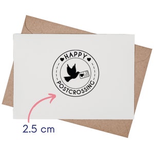 Postcrossing Stamp, Postmark Rubber Stamps Postcard Stamps, Snail Mail ...