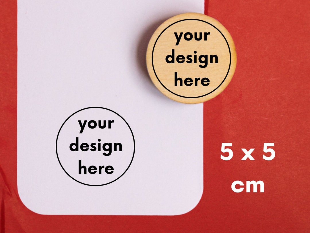 Custom Logo Stamp Large Stamp for Business Logo Sustainable - Etsy