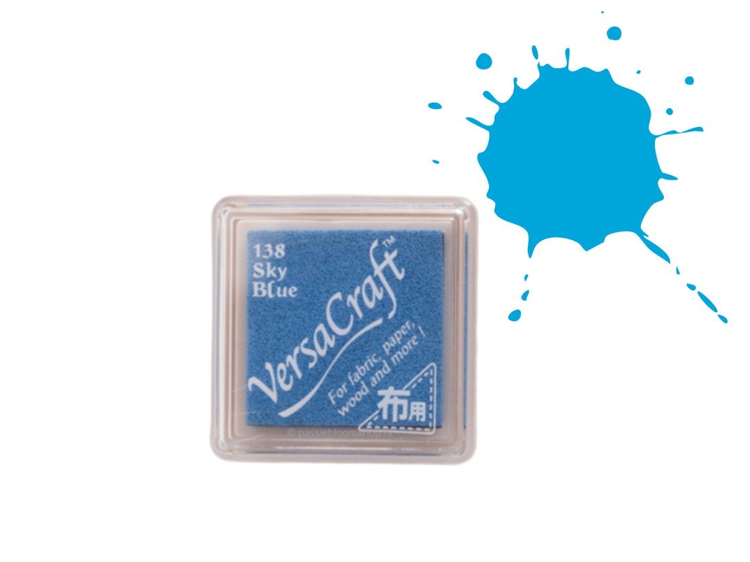 Sky Blue Tsukineko Versacraft Inkpad Small, Rubber Stamp Inkpad, Stamp ...