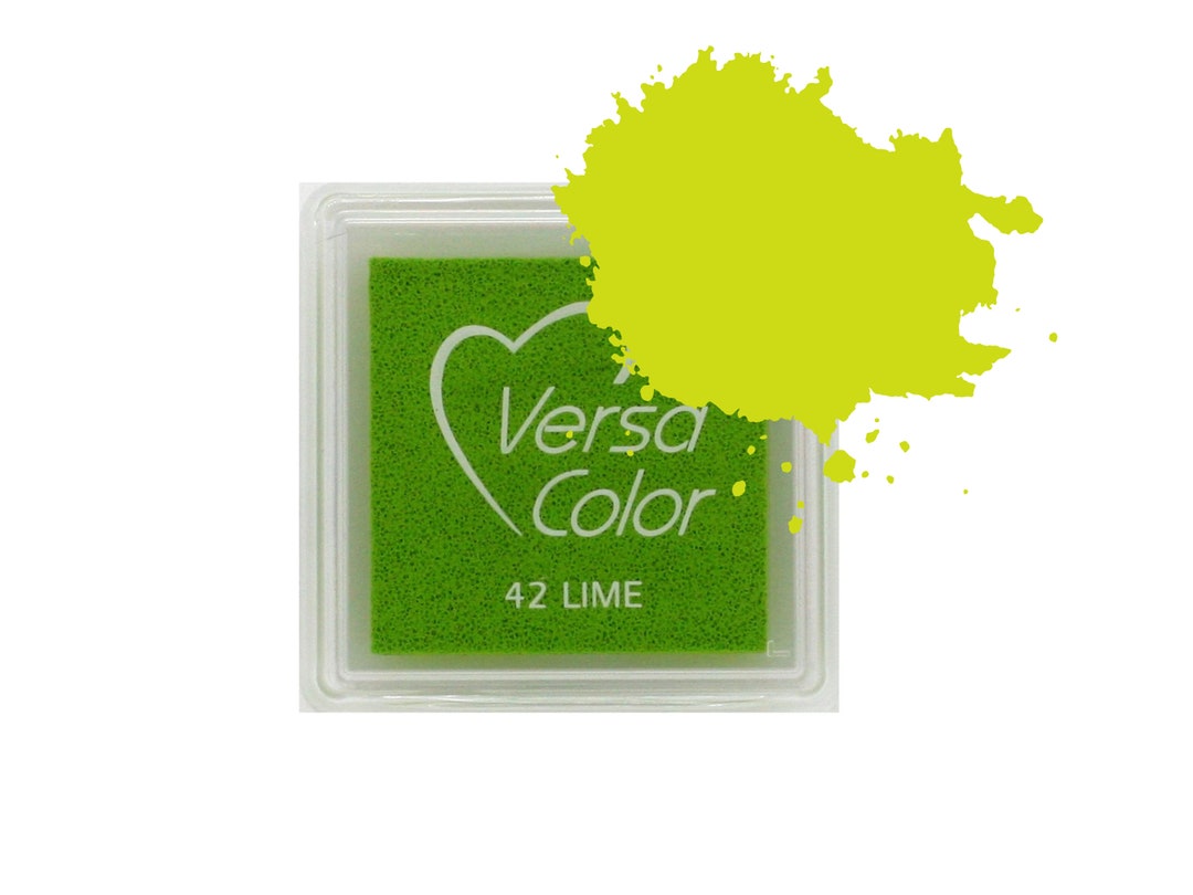 Lime Green Ink Pad Tsukineko Versacolor Ink Pad Small, Ink for Rubber ...