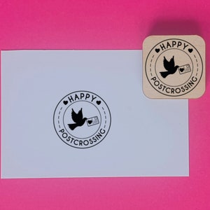Postcrossing Stamp, Postmark Rubber Stamps Postcard Stamps, Snail Mail ...